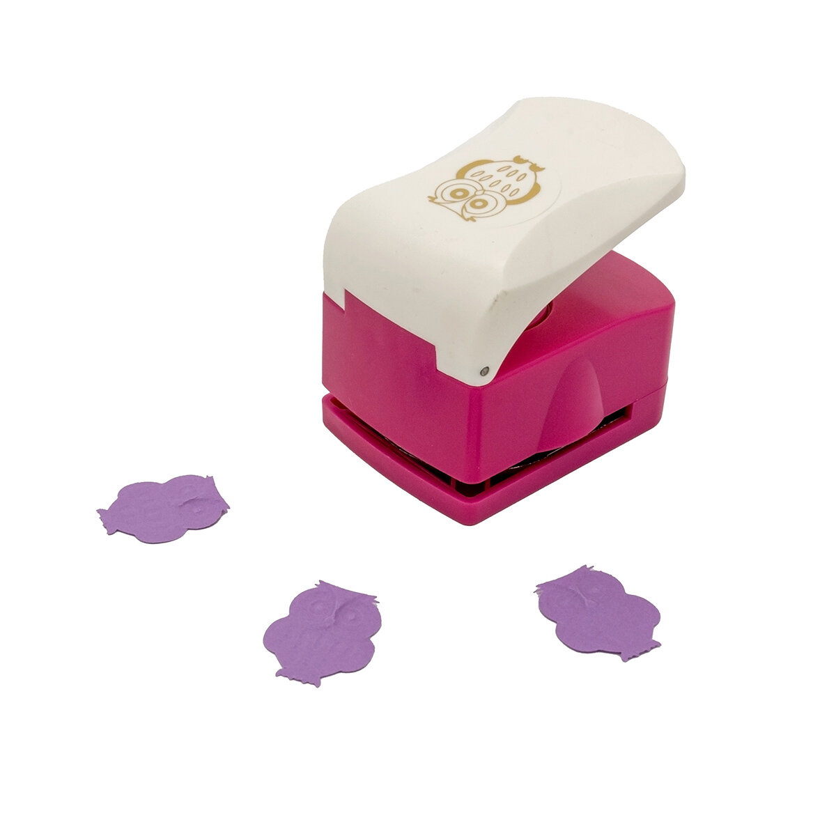 Дырокол фигурный для бумаги с эмбоссированием, вырубка 3,2 см, Astra&Craft (сова)