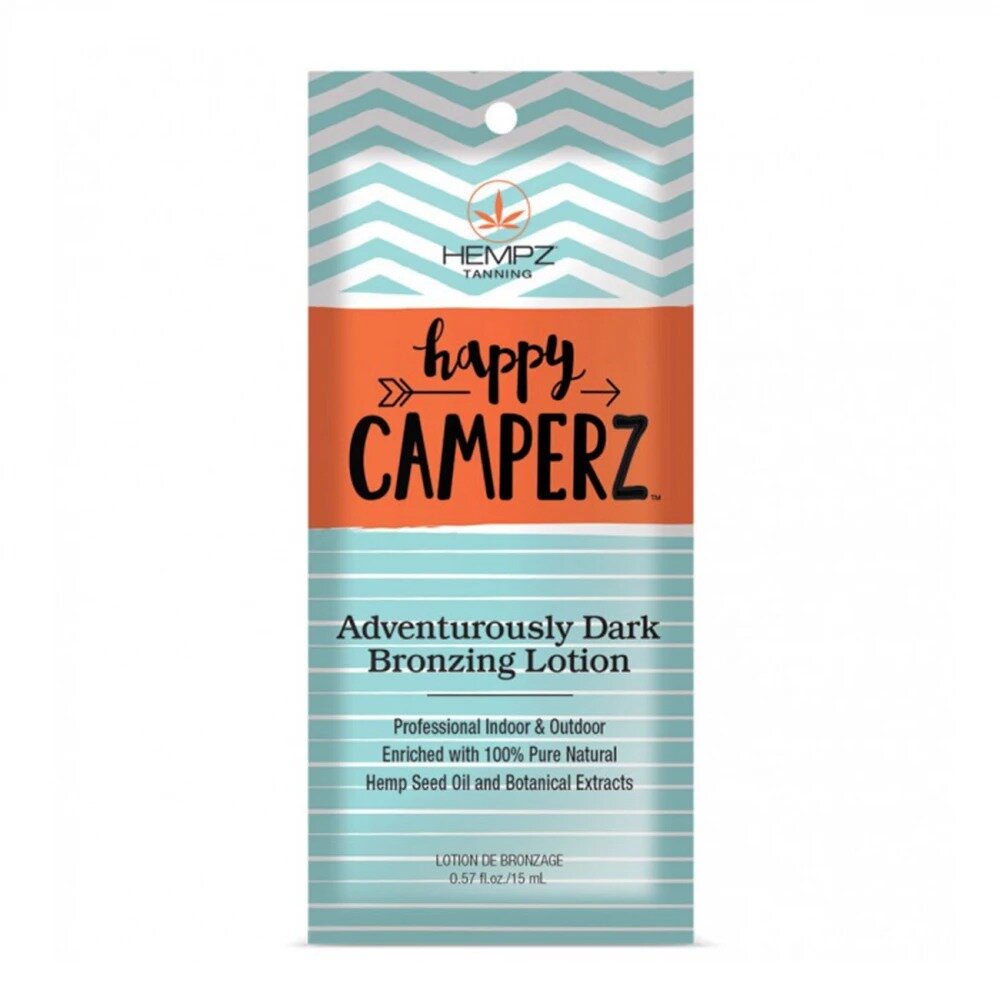 HEMPZ, Лосьон для загара с мгновенным бронзирущим и восстанавливающим комплексами Happy Camperz Bronzer, 15 мл