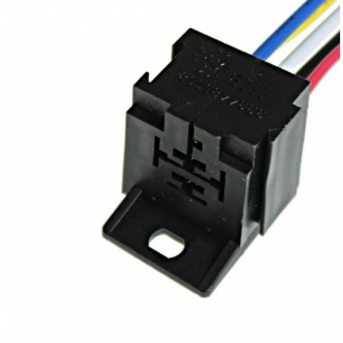 Колодка под реле 5 контактов с проводами, пластик для а/м ВАЗ, ГАЗ, УАЗ NORD YADA