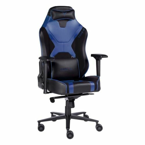 Кресло игровое ZONE 51 Armada, на колесиках, эко. кожа/ткань, черный/синий [z51-ard-bl]