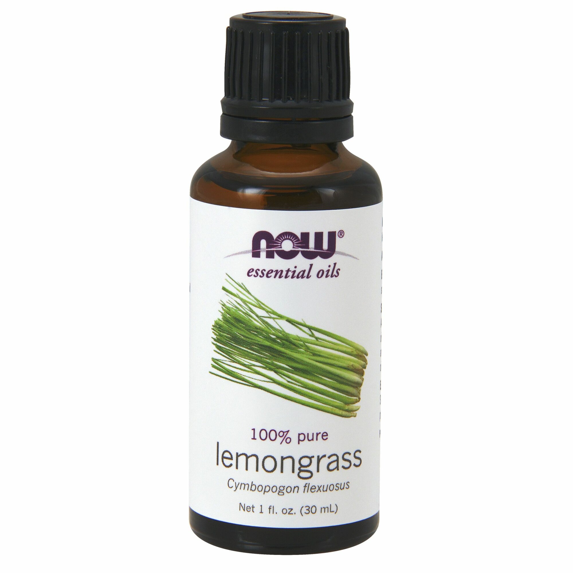 Now Foods, Lemongrass Oil, эфирное масло, лемонграсс, 30 мл