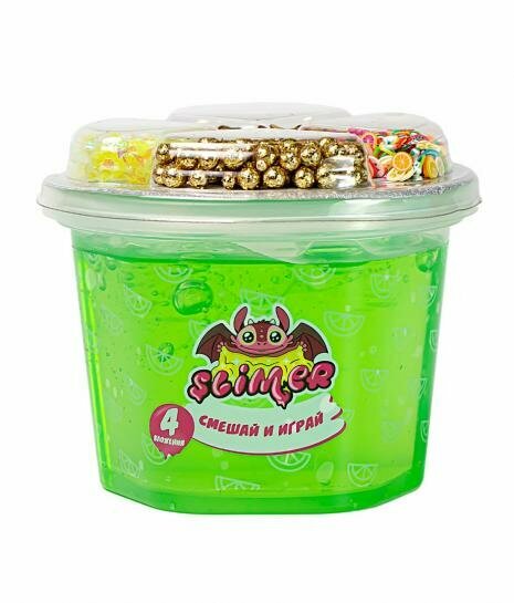 Набор для создания слайма Slimer "Игрушка в наборе из пластичных масс. Фрукты", 250мл