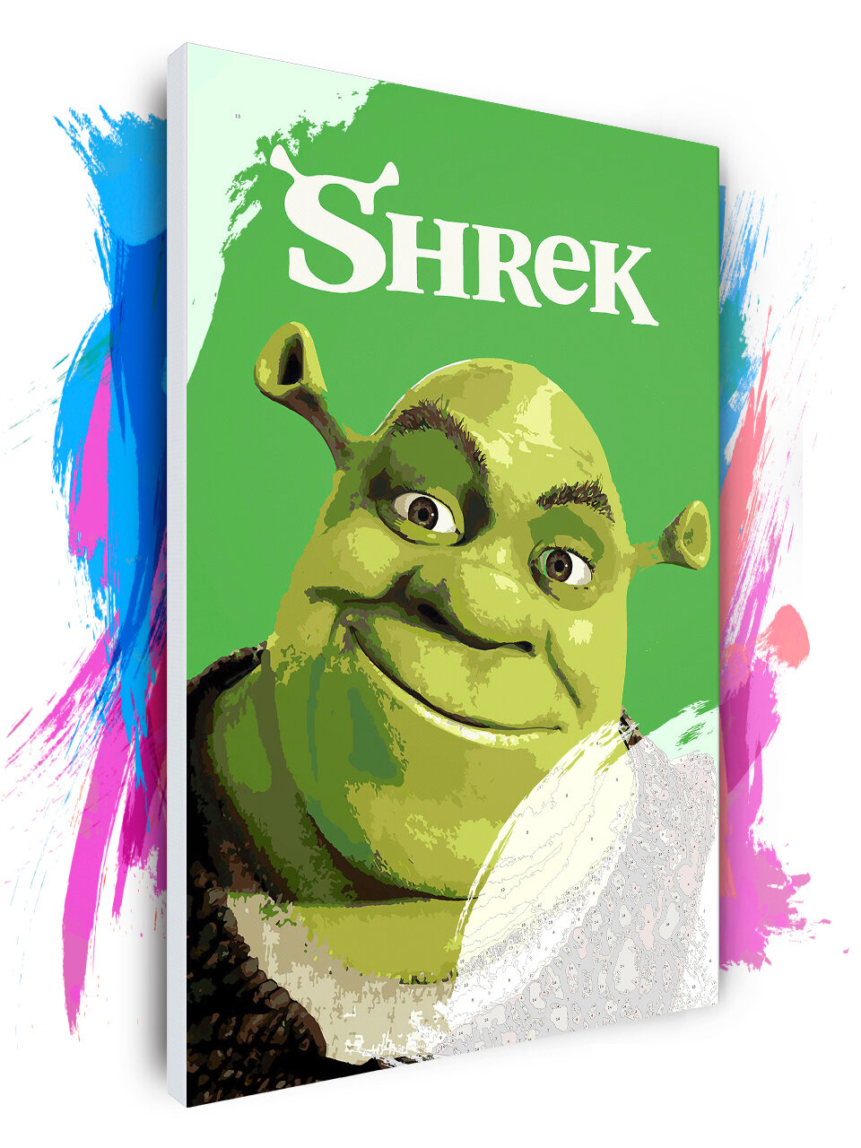 Картина по номерам на холсте Шрек, 40 х 60 см