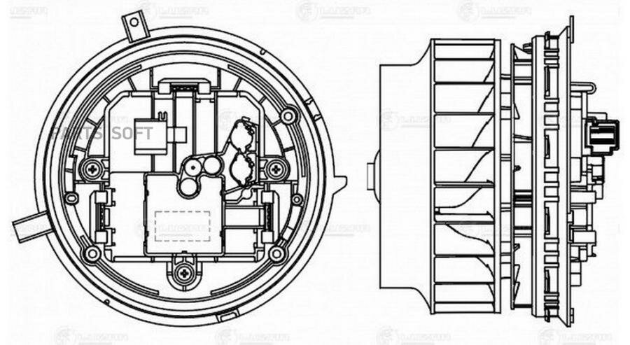 LUZAR Мотор отопителя салона MERCEDES-BENZ C (W205)/E (W216)/GLC (X253) 14-