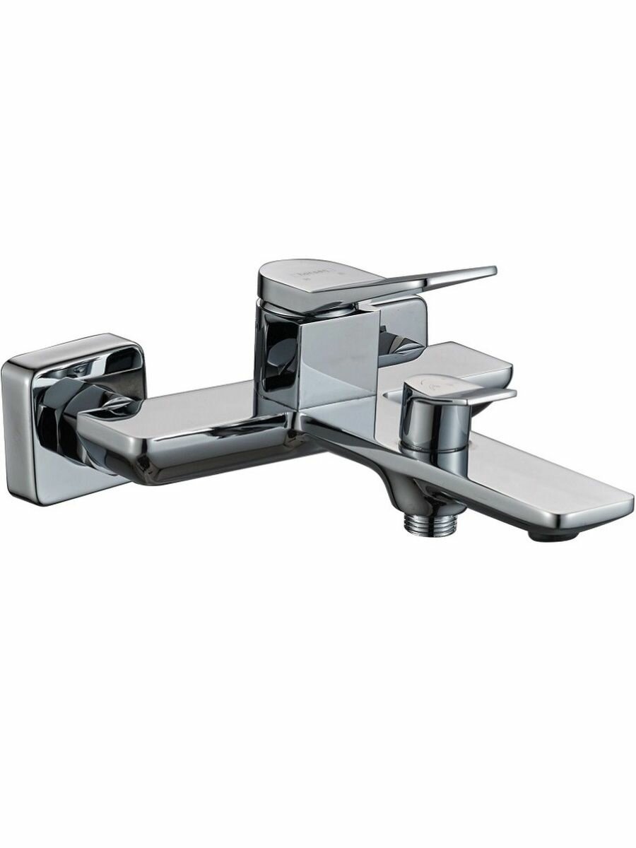 Смеситель для ванны и душа HANSEN HL30099, латунь/сталь, хром, механический, короткий излив