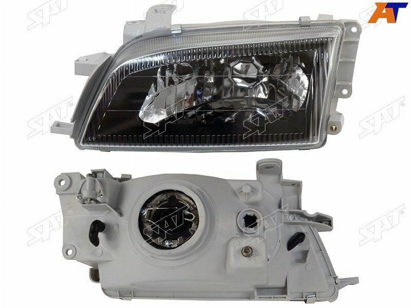 . SAT Фара для TOYOTA CALDINA, CARINA E 92-96 левая черный хрусталь