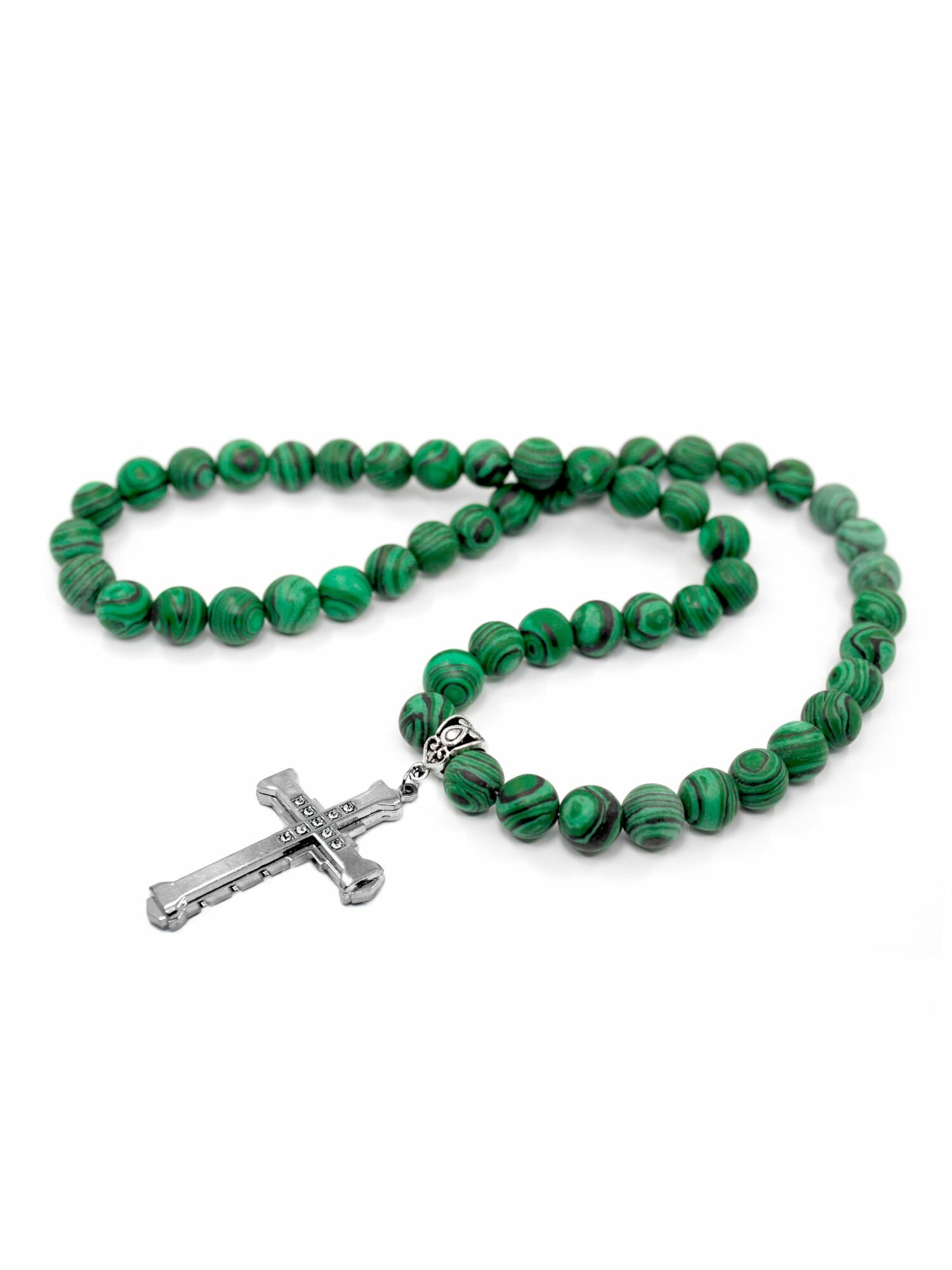 Бусы, малахит