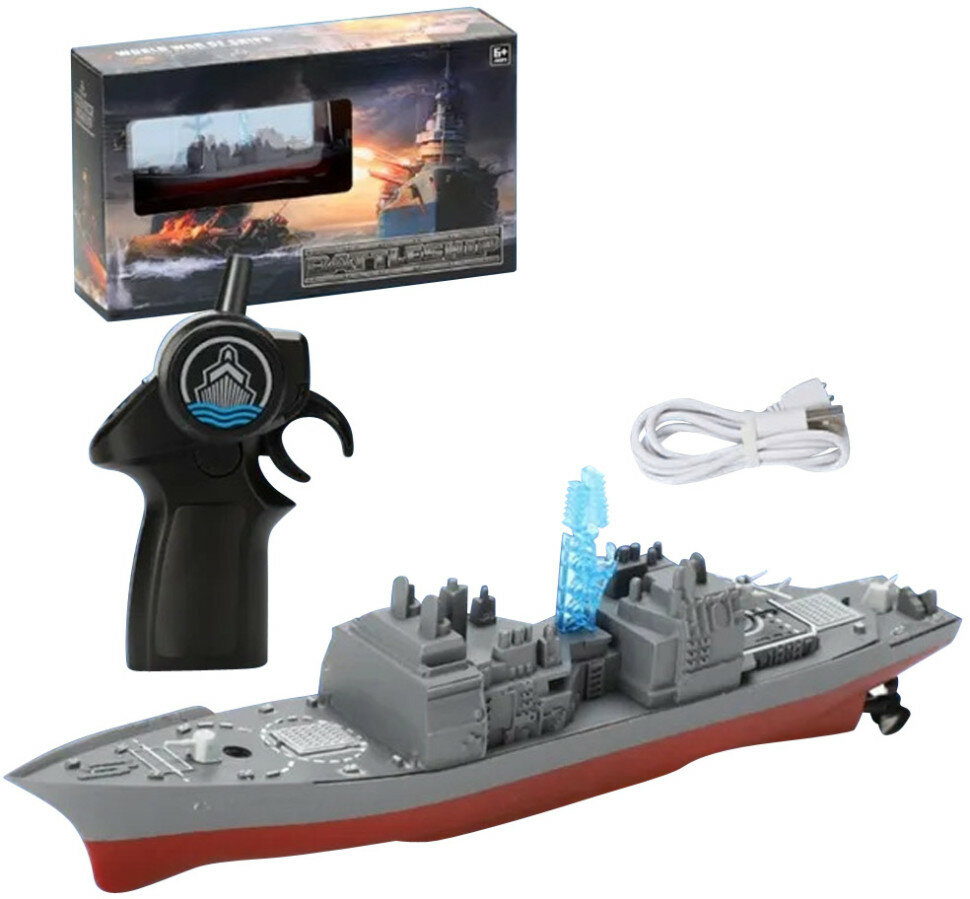 Радиоуправляемый военный корабль ракетный крейсер типа Тикондерога - HC803B