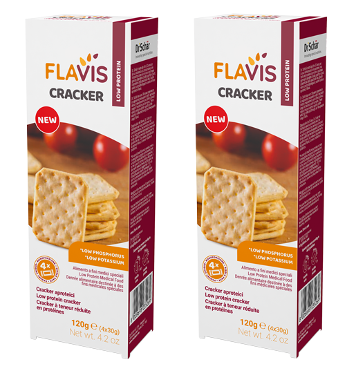 Крекер с низким содержанием белка "Cracker", т. м. FLAVIS, 2 шт по 120 г