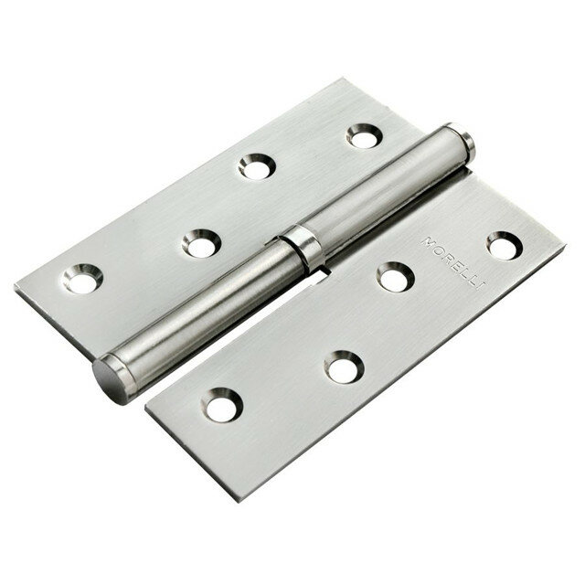 MORELLI разъемная петля 100х70х2,5 мм L матовый хром для внутренних и монтажных дверей