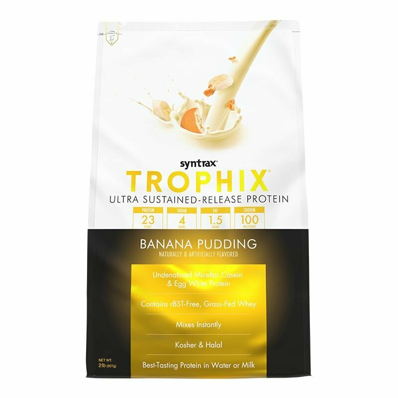 Многокомпонентный протеин Трофикс 2 фунта Банановый пудинг / Syn Trophix 2 lb Banana Pudding