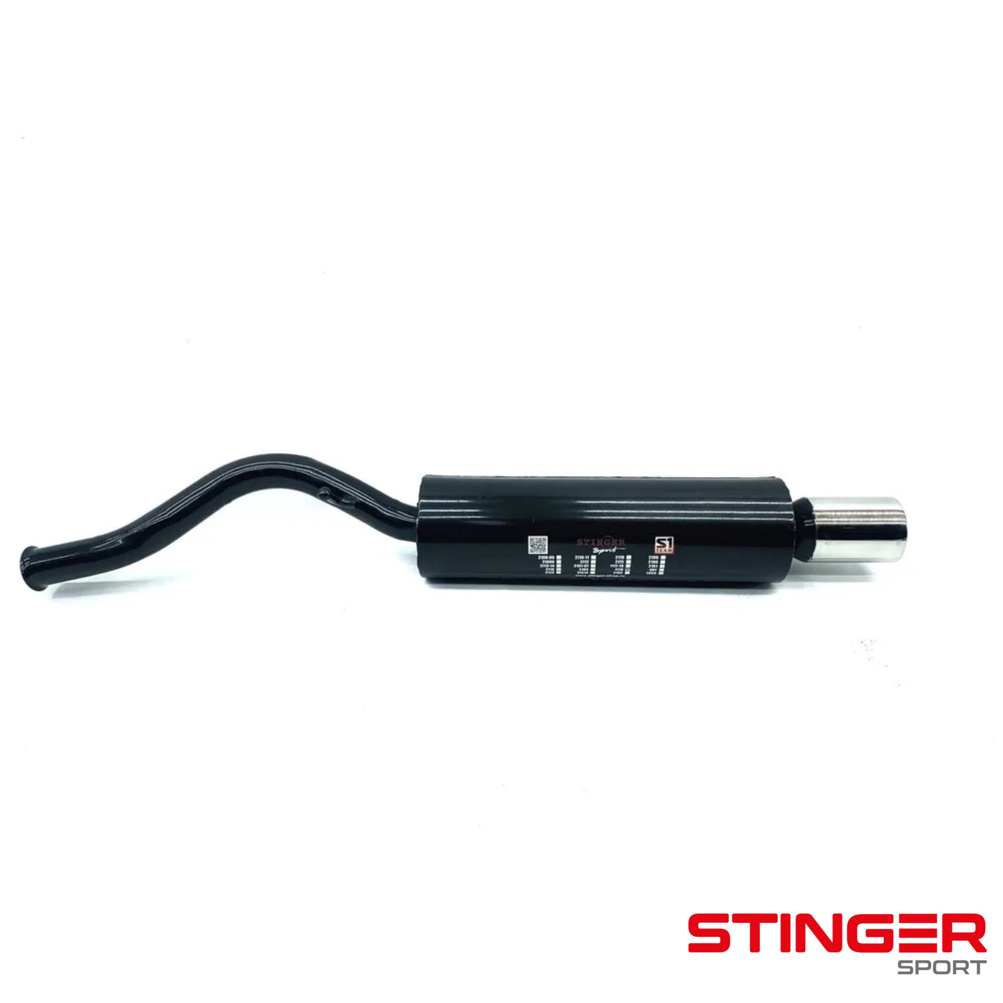 Глушитель основной "ST-Sport" для а/м ВАЗ 1119 Калина хетчбэк с насадкой