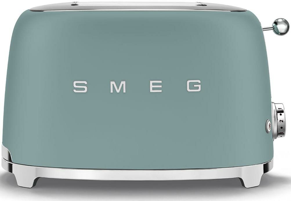 Тостер Smeg TSF01EGMEU - 2 отделения, 6 степеней прожарки, поддон для крошек — фото 1