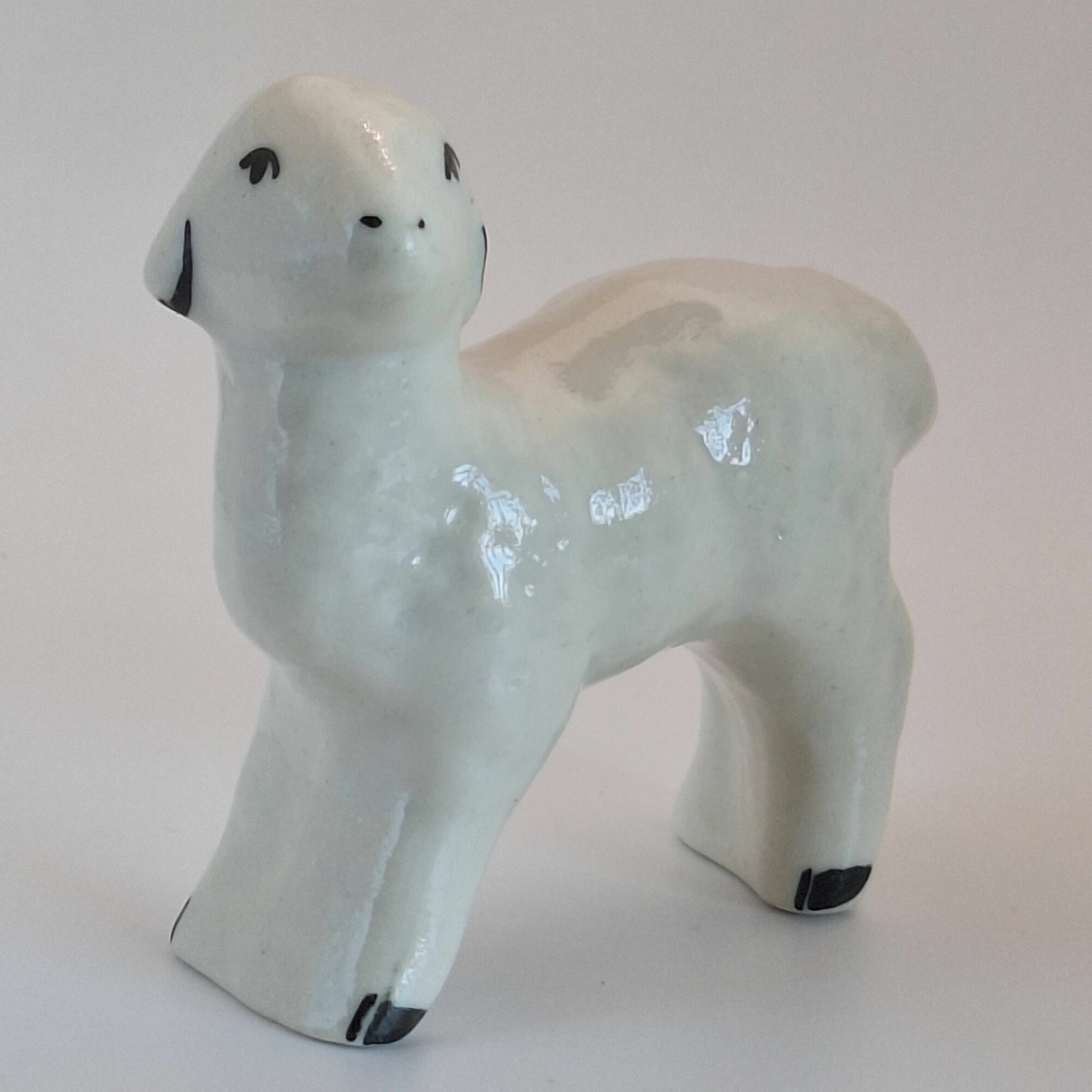 Овечка антикварная статуэтка Овечка Монголия