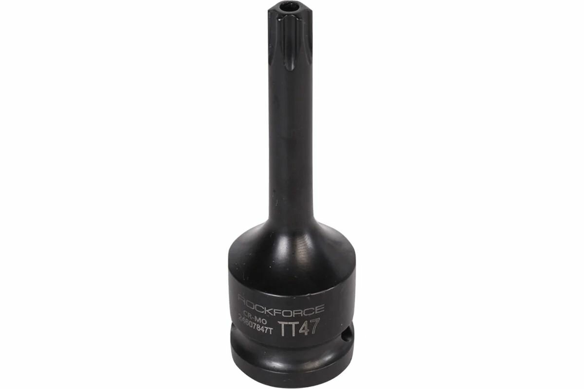 Головка-бита TORX ударная TH47 с отверстием, 1/2" ROCKFORCE