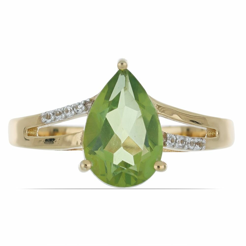 Кольцо, серебро, 925 проба, кварц, топаз