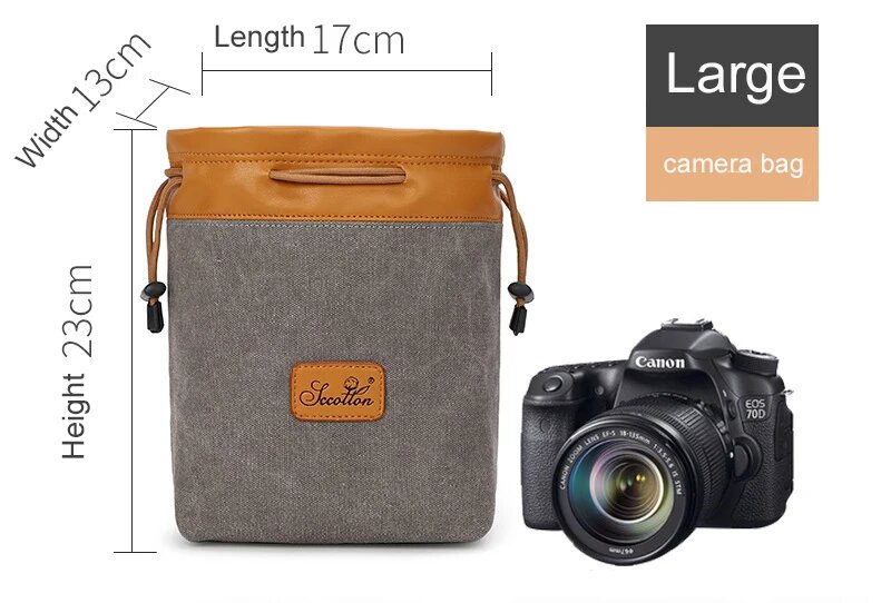 Водонепроницаемый рюкзак для камеры Nikon Canon Sony Grey L