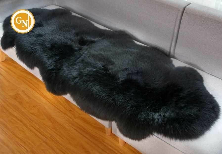 Шкура овечья натуральная, шкура на пол, коврик, накидка на диван,70*200cm