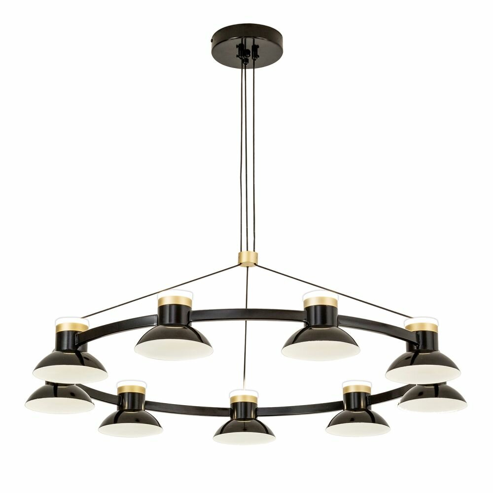 Люстра Подвесная Favourite 4516-9P Черный, Металл / Фаворит.