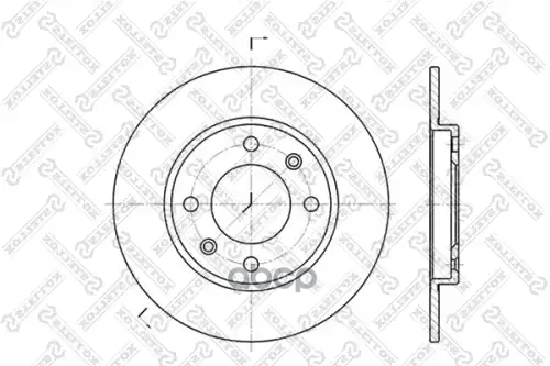 Диск торм. зад. PEUGEOT 206/306, CITROEN SAXO/ZX 1.4-2.0 91 Stellox арт. 60209947SX