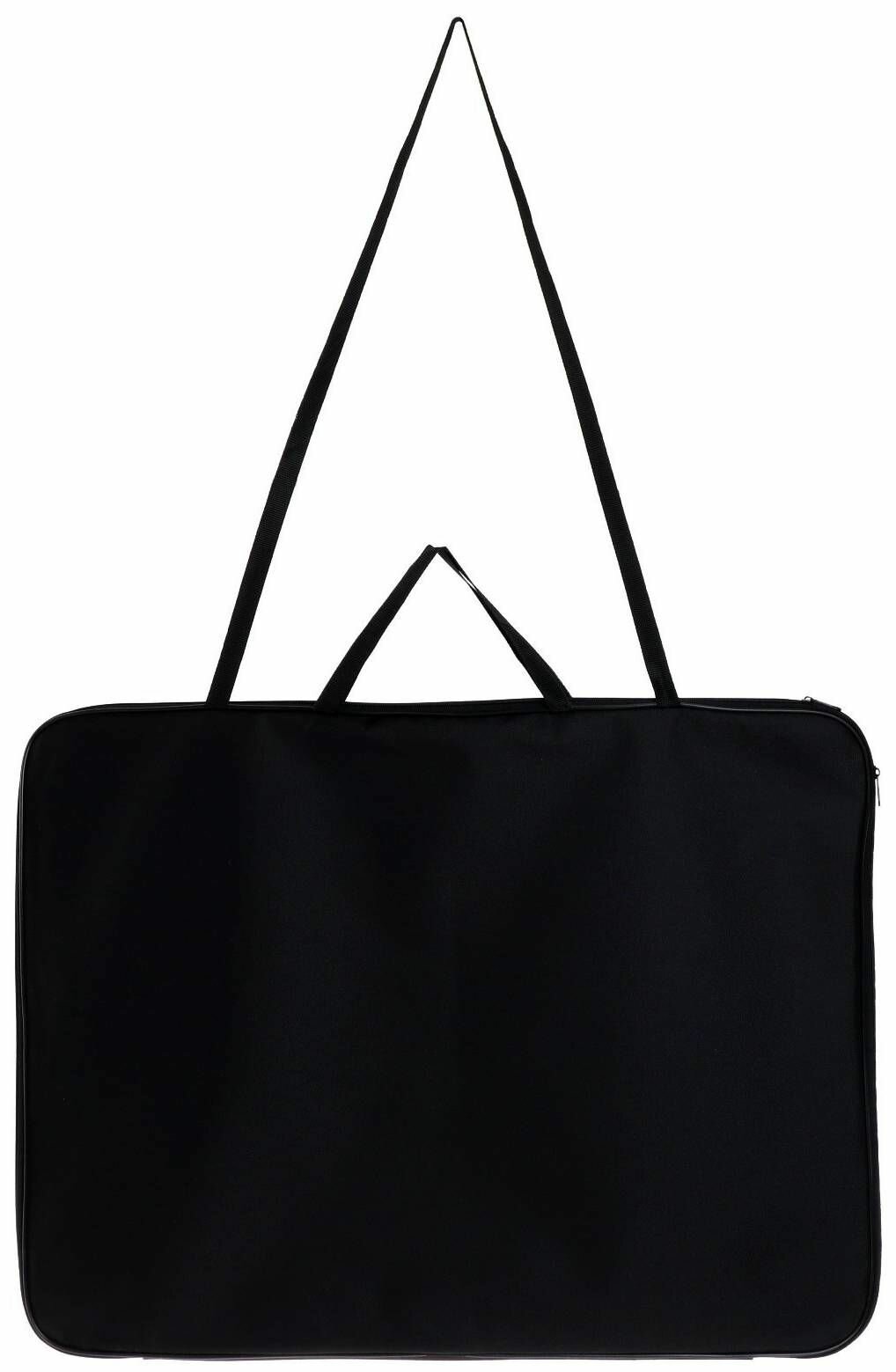 Папка-портфель для рисунков и чертежей, школьная текстильная сумка для художника с ручками и молнией, формат А2, 670 х 500 мм, чёрная