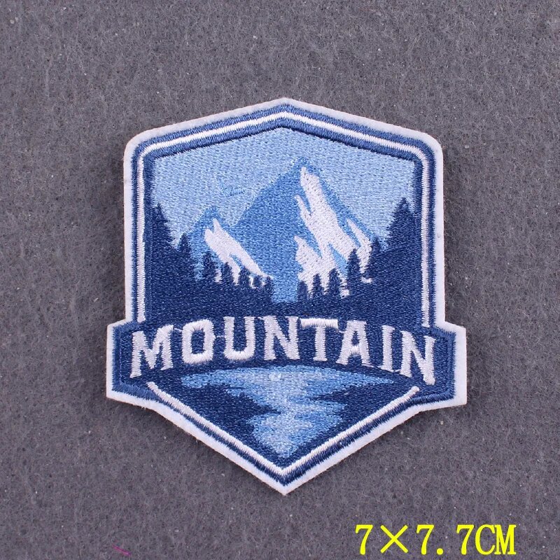 Нашивки с вышивкой для горного туризма Синий, PE7030CT