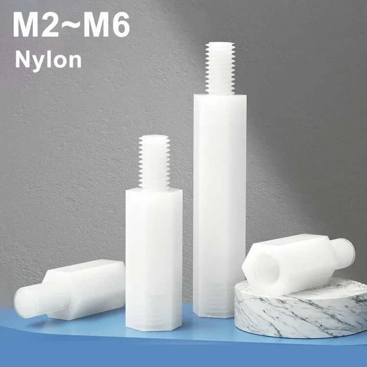Шпильки из нейлона M2 M2.5 M3 M4 M5 M6