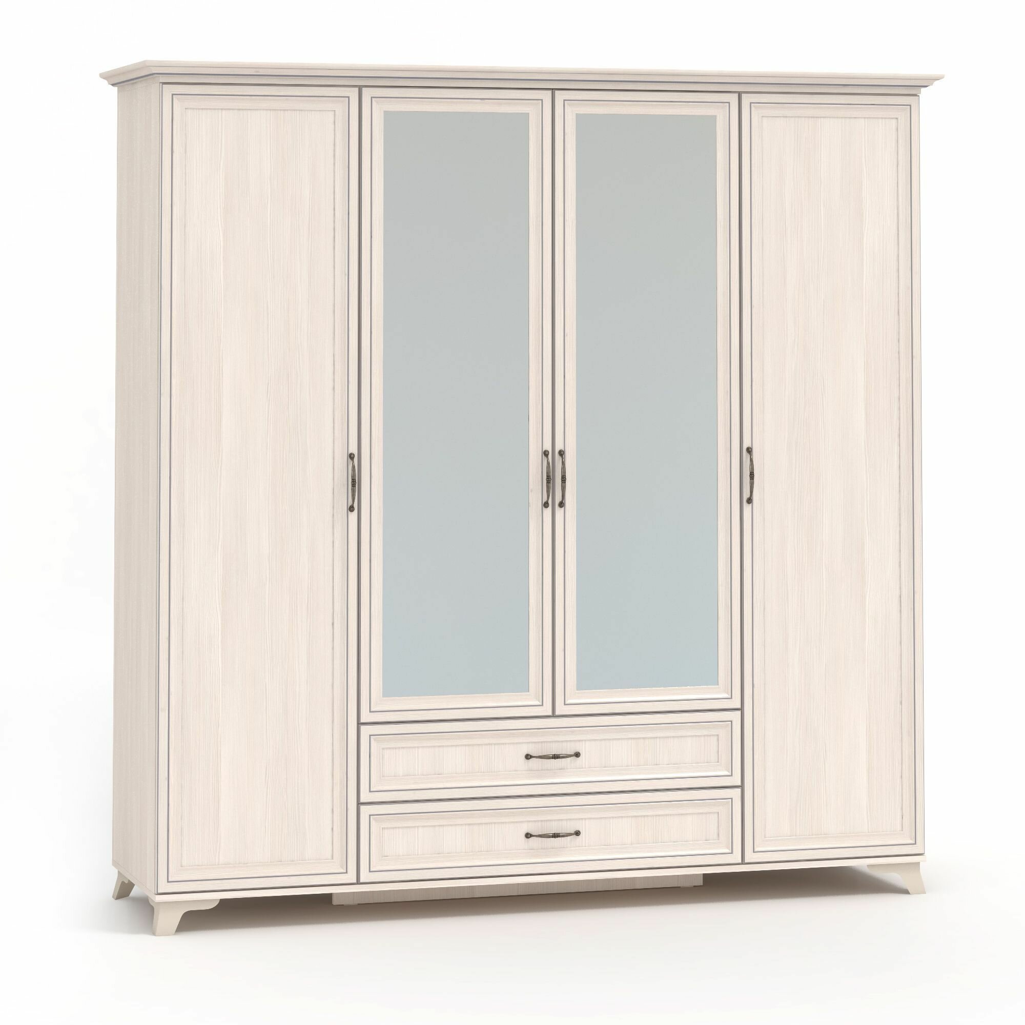 Шкаф 4х ств. Мирелла Бодега светлый (Атмосфера)