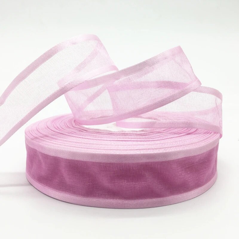 Лента органза красная 25 мм 5 ярдов CyanRafts Розовый, 20