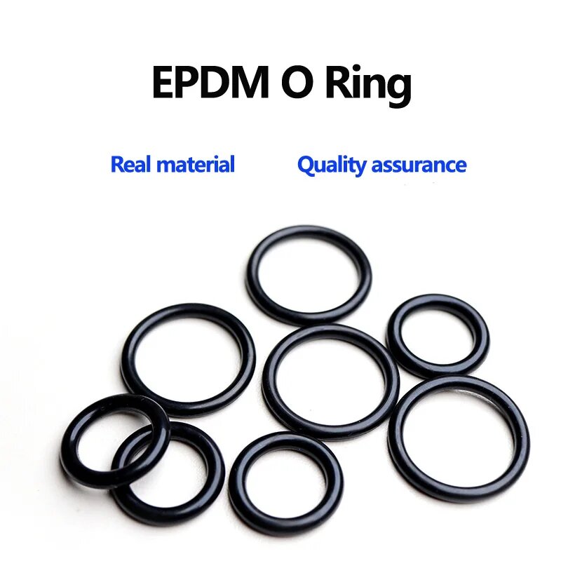 EPDM уплотнительные кольца 10x1.9 мм (50 шт) черные — фото 1