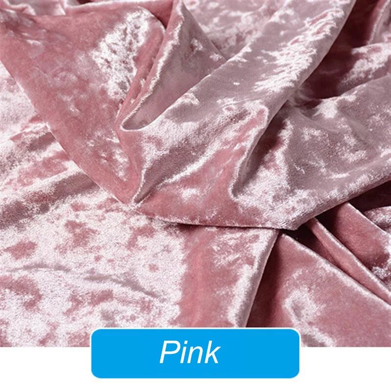 Бархатная ткань Amyries 50*160 см золотого цвета 400CMx160CM, Розовый, Pink