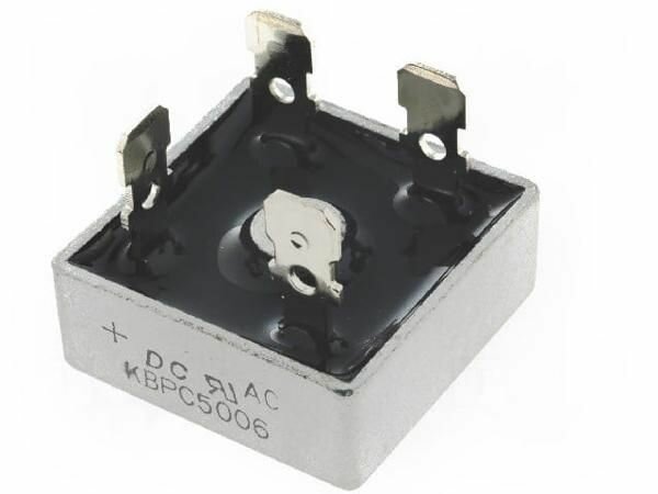 Электромеханическое изделие Диодный мост выпрямительный DC KBPC5006, 50A 600В