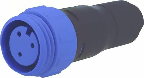 Разъем BULGIN PX0411/03S/4550 Разъем: круглый вилка "мама" PIN: 3 без контактов на провод 1шт