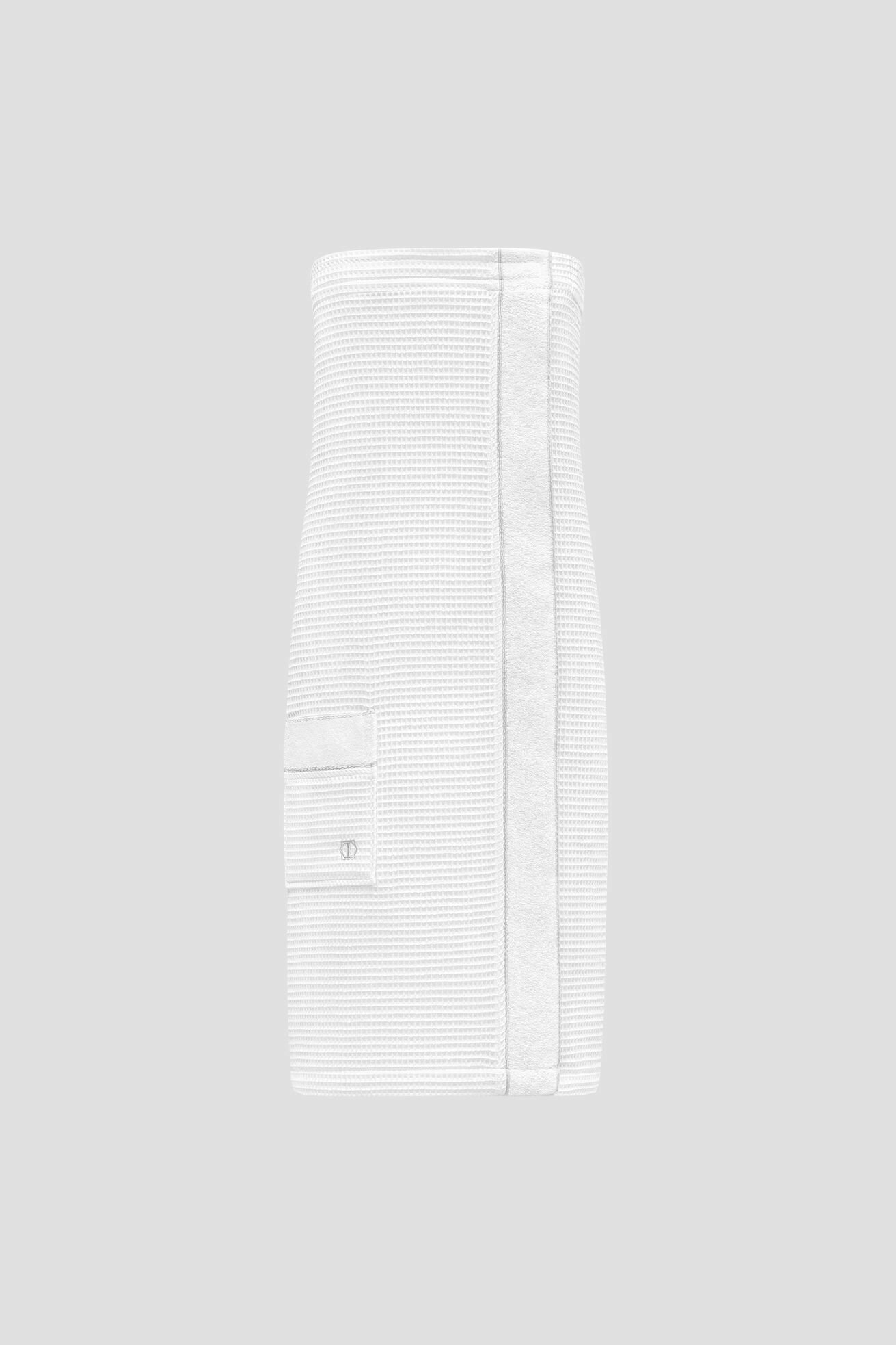 Togas Парео для бани женское "Саунерс" вафельное, хлопок, XL/XXL/50-52, белое