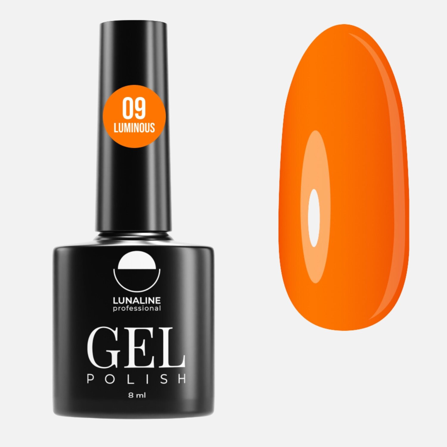Гель-лак LunaLine Luminous №09 8 мл эффект свечения в темноте