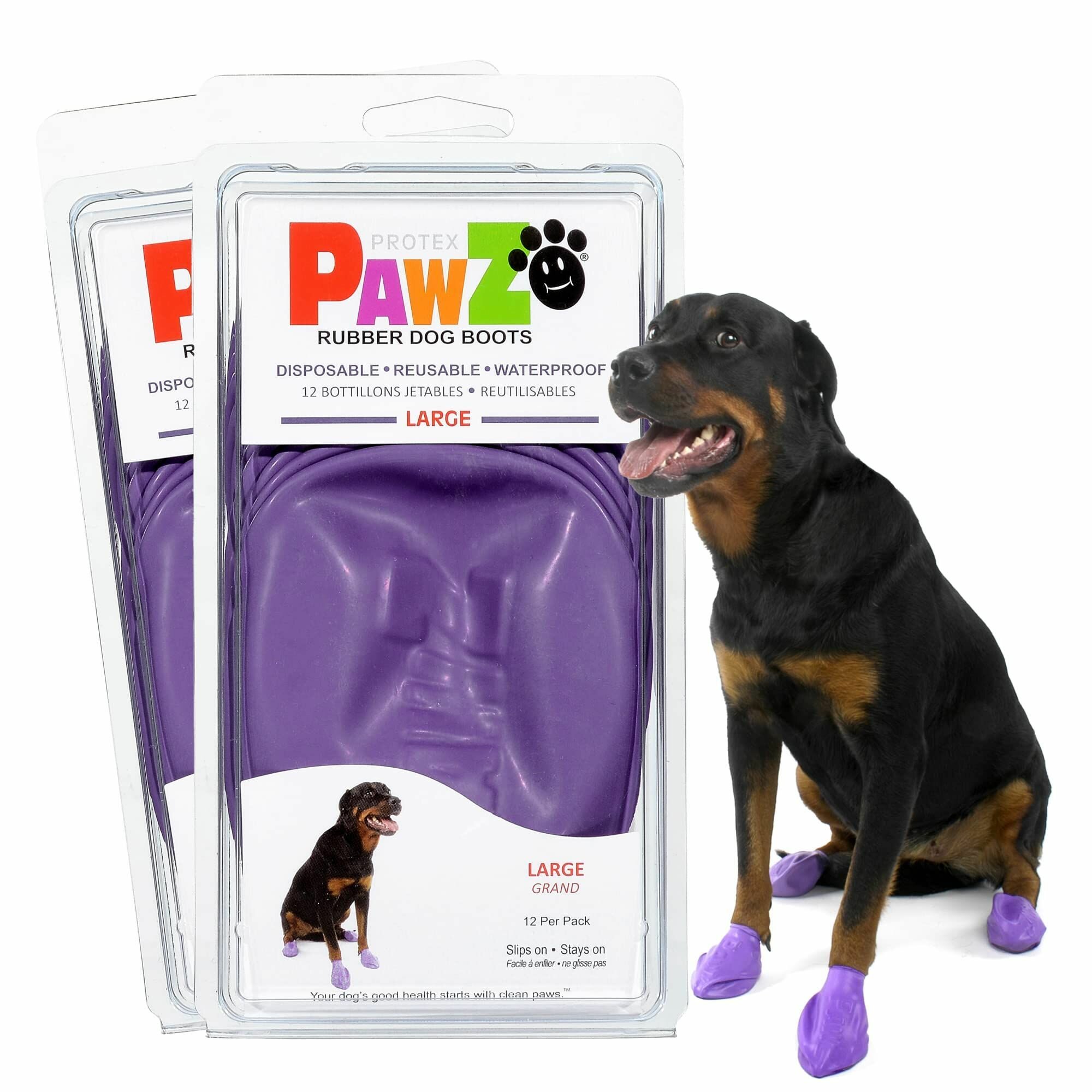 Ботинки для собак PawZ, L, Фиолетовый