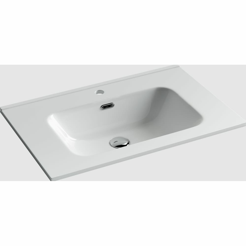 Накладной прямоугольный умывальник Ceramicanova Element 710x465x180 мм CN7007, чистящими средствами