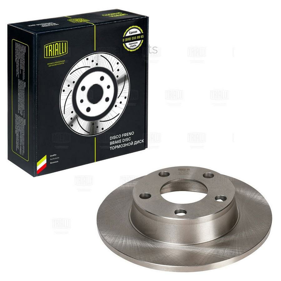 TRIALLI DF-185108 Диск торм. для а/м Audi A6 (97-)/Allroad (00-) зад. d=255 (DF 185108)