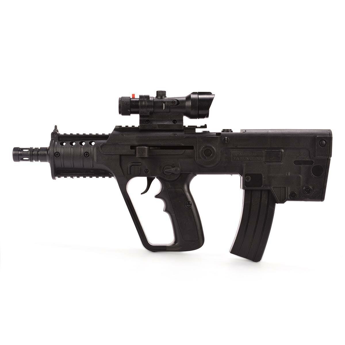 Пневматический автомат детский, безопасная игрушка, черный, пластик, размер 23,5х5,5х14 см