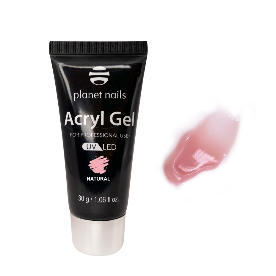 Acryl Gel для моделирования и наращивания Planet Nails натуральный, 30гр