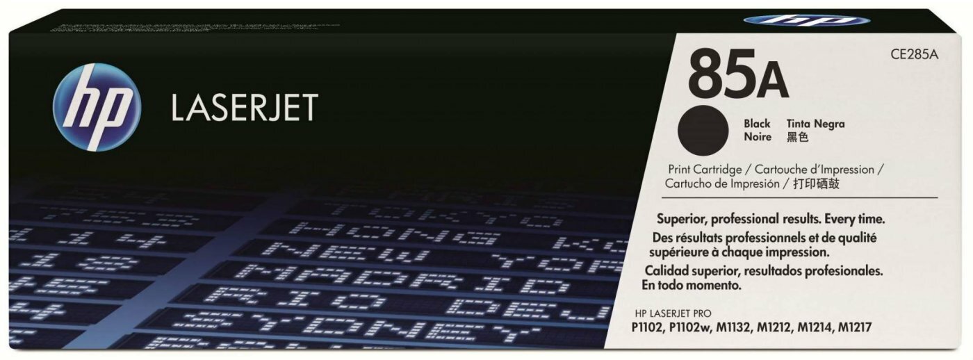 Картридж лазерный HP 85A CE285A черный (1600стр.) для LJ P1102/P1102w