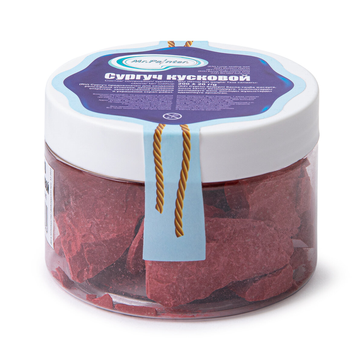 Mr.Painter KRASN-200-DQ87 сургуч кусковой красного цвета 200 г для упаковки и запайки