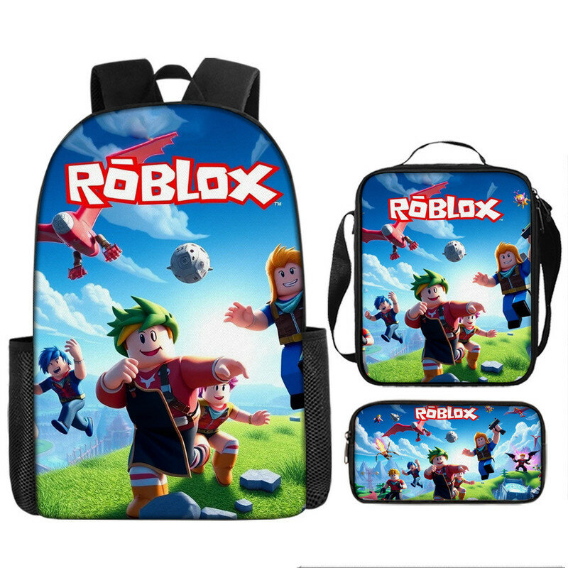 Рюкзак школьный + сумка через плечо + пенал-3 и 1 Сумка школьная мальчика для девочки подарок- Roblox
