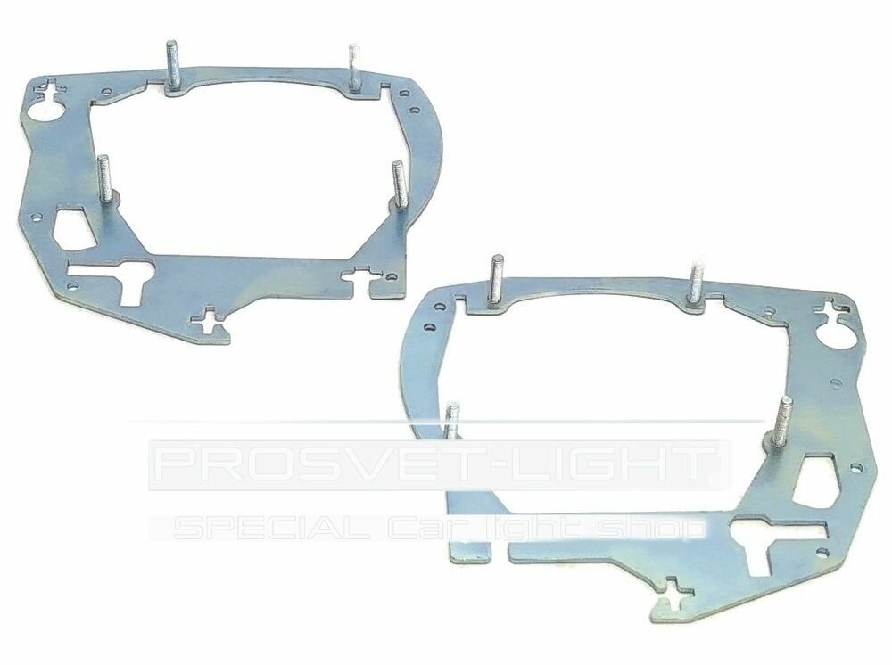 Переходные рамки для линз Toyota Land Cruiser Prado (150) 2-й рестайл 2017-2020 LED под линзы Hella 3r/5r, Би-Лед