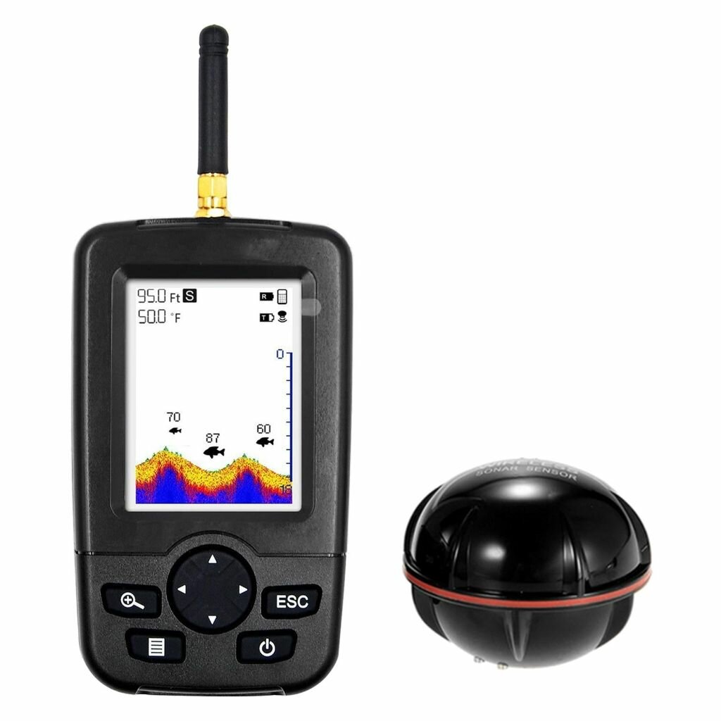 Беспроводной сонар подводный видеопоиск рыбы - черный