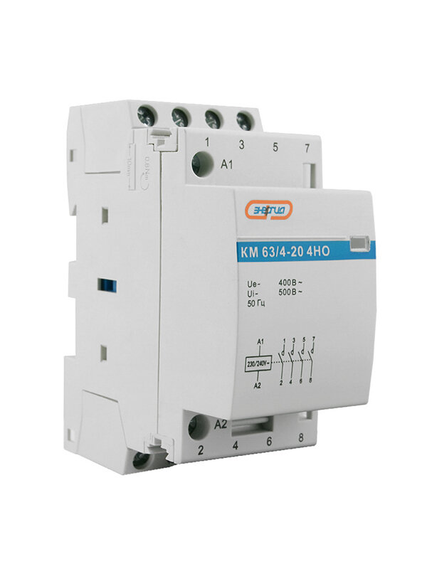 Контактор модульный КМ63/4P 20A 4НО энергия