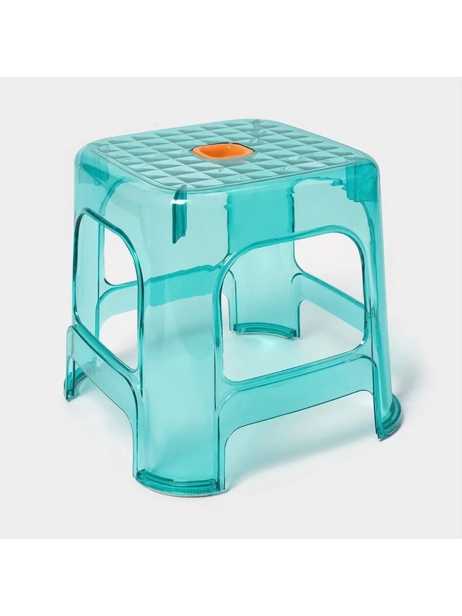 Яркий голубой табурет-подставка для дома и работы