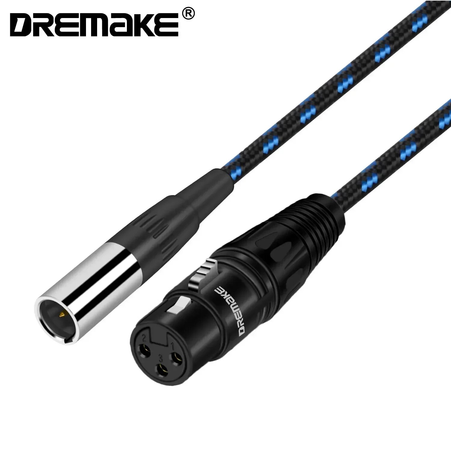 DREMAKE Mini XLR папа-мама, 0.3m, Mini M-F