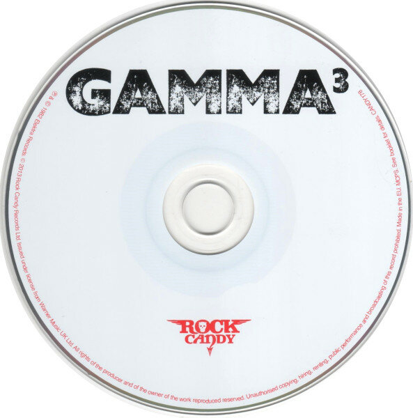 Диск Gamma (5) - Gamma 3 (1 CD) — фото 1