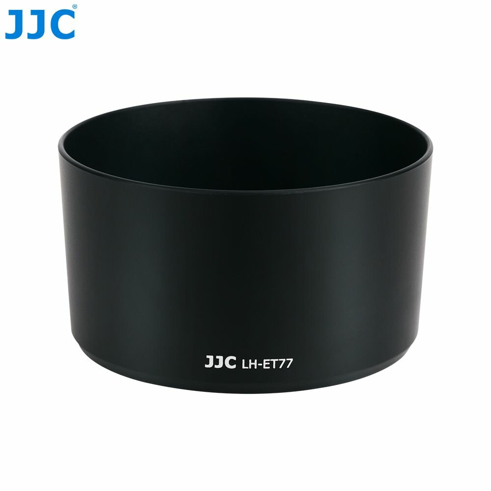 Бленда JJC для Canon RF 85mm f/2 Macro IS STM - Совместима с ET-77 - Байонетное крепление - Защита от бликов - Без виньетирования - Для камер EOS R/RP/R5/R6